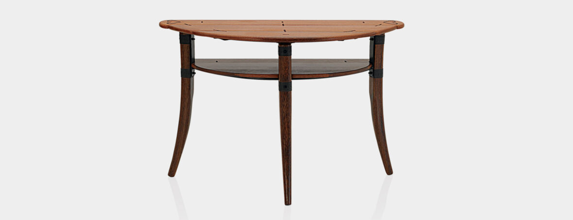 Half Circle hall table - PACIFIC GREEN FURNITURE : Exotic Palmwood ...